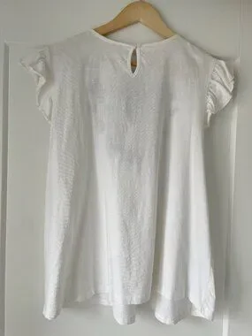 Keep In Touch | Tops | Keep In Touch Embroidered Peasant Top White ...